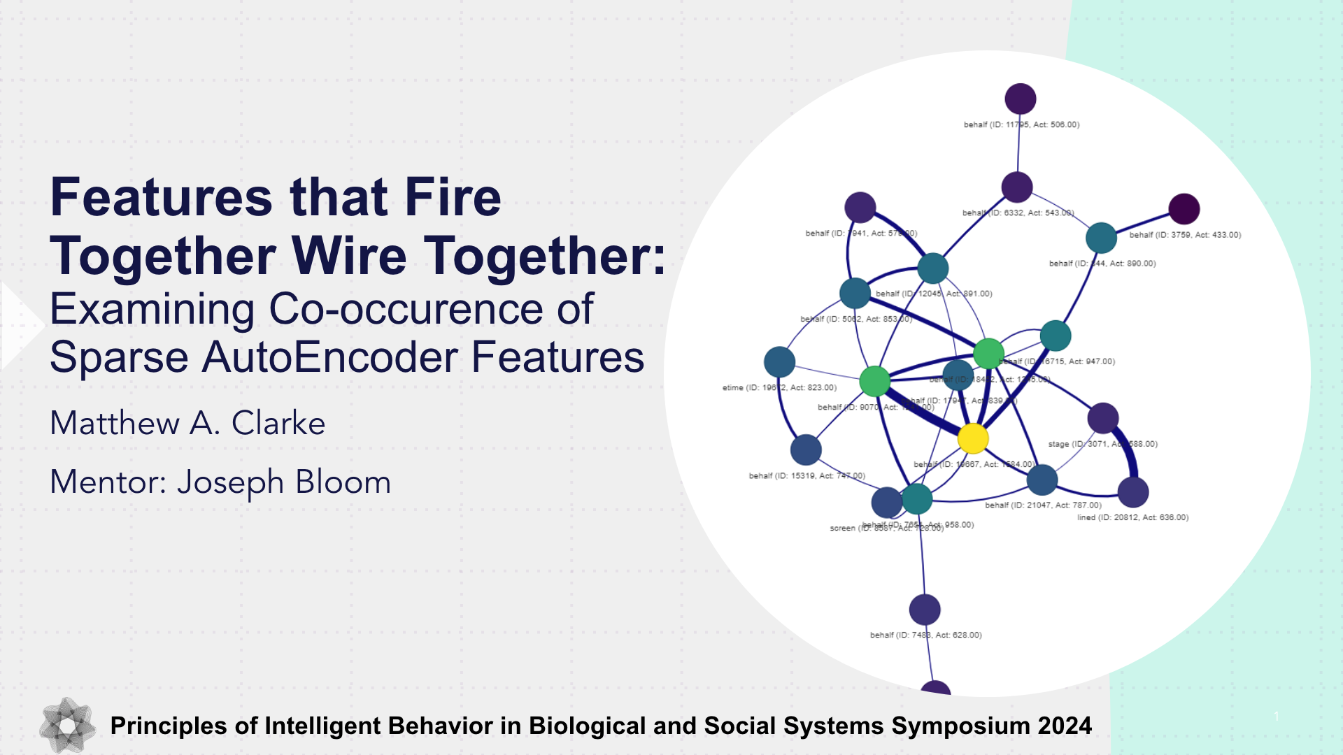 Features that Fire Together Wire Together: Examining Co-occurence of ...